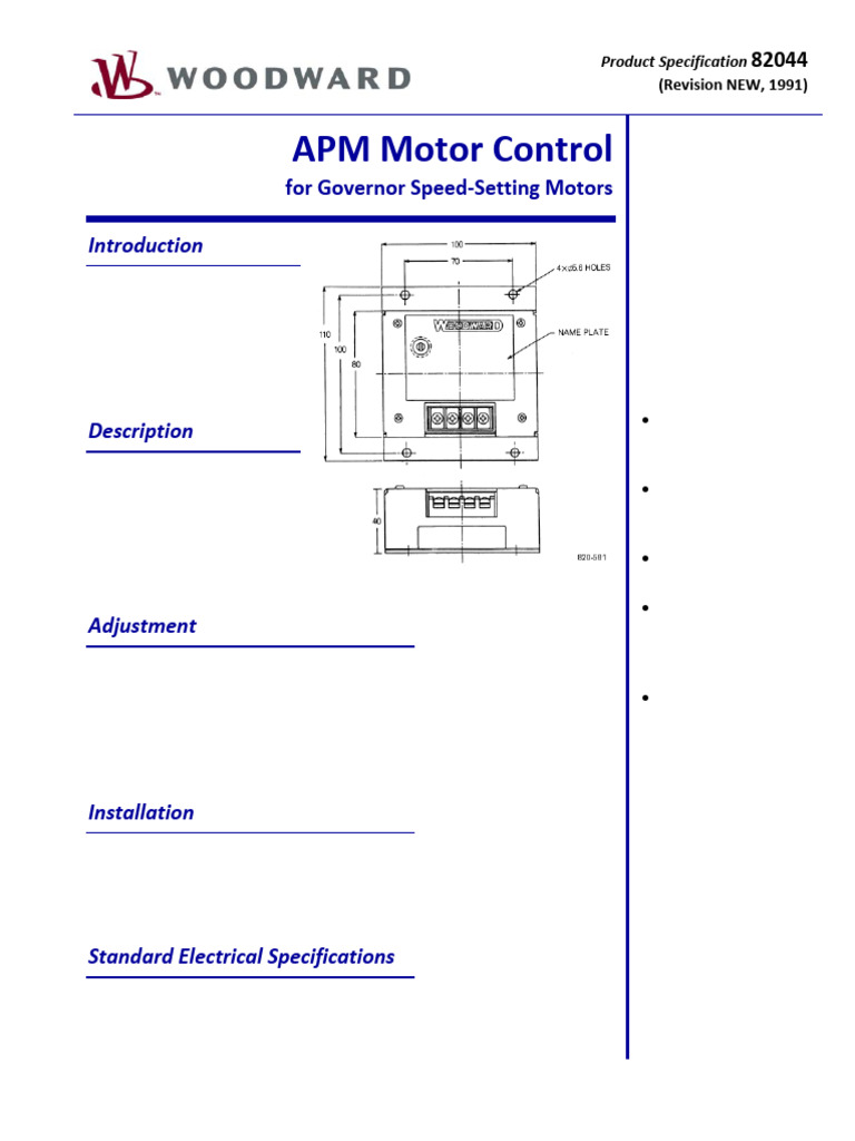 Apm Motor Control 8272 582 583 | PDF | Electric Motor | Direct Current