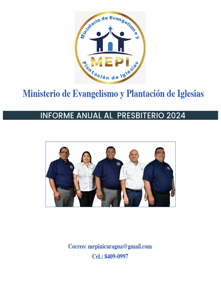 Informe Anual MEPI 2024: Evangelismo y Discipulado | PDF | Evangélico | Renacimiento cristiano