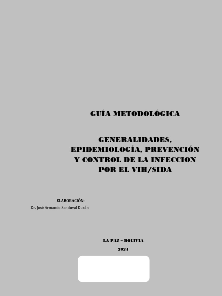 2. Generalidades, Epidemiología, Prevención y Control del VIH Dr Sandoval | PDF | VIH / SIDA | VIH