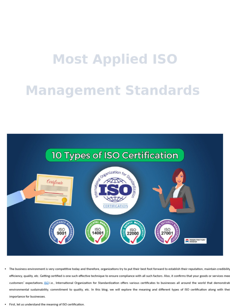 Iso | PDF | Iso 9000 | Standardization