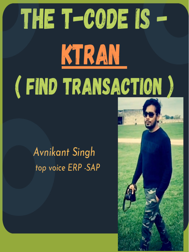 Use of KTRAN To Find Transactions in SAP 1700842791 | PDF