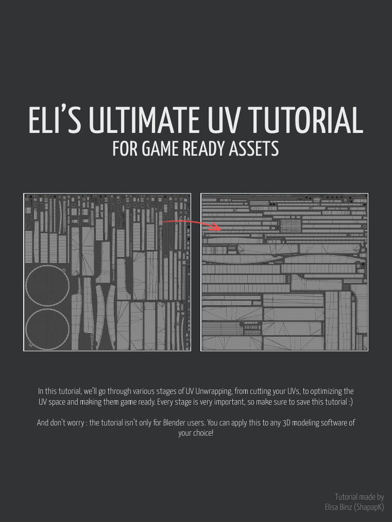 Elis Ultimate UV Tutorial | PDF | Texture Mapping | Blender (Software)