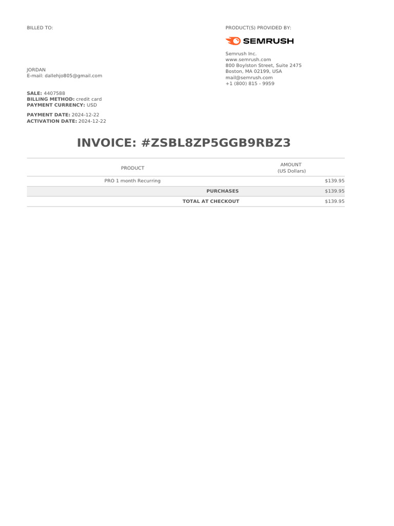 Invoice | PDF