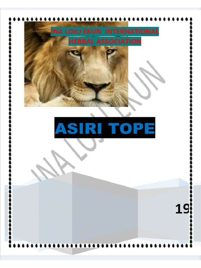 IWE INA LOJU EKUN ?♌? | PDF