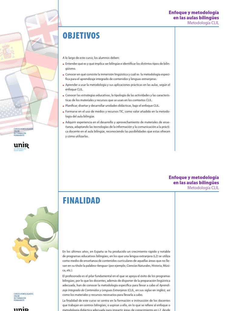 40-CLIL-Objetivosyfinalidad | PDF | Multilingüismo | Enseñando
