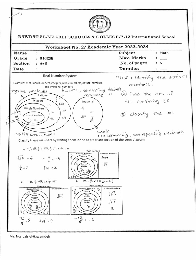 Worksheet 2 | PDF