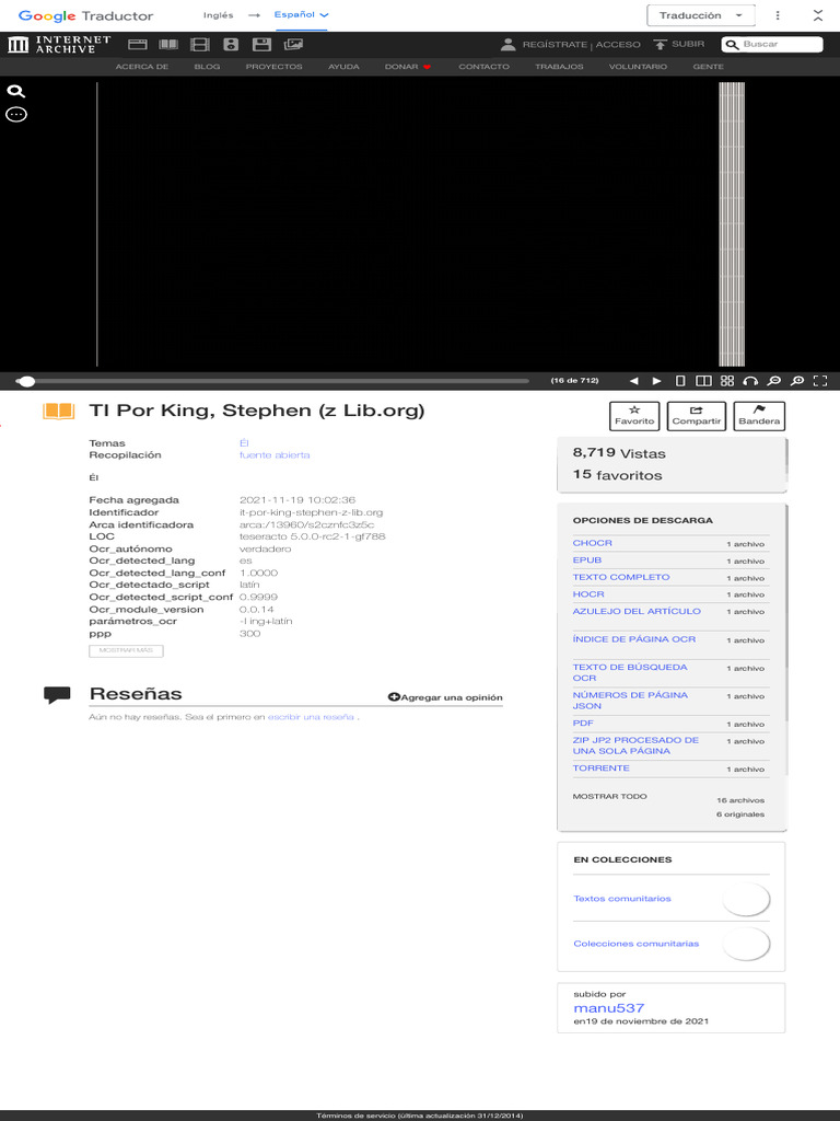 IT Por King, Stephen (z Lib.org) descarga, préstamo y transmisión gratuitos Internet Archive 2 ...