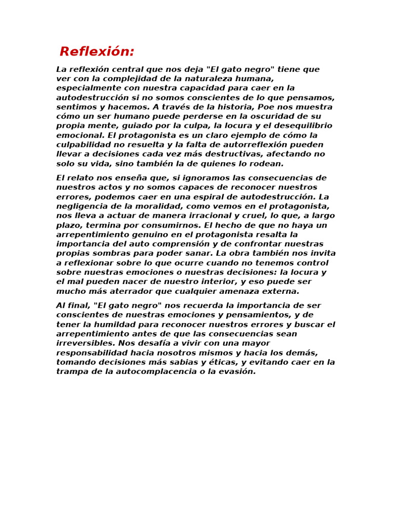 Reflexión | PDF