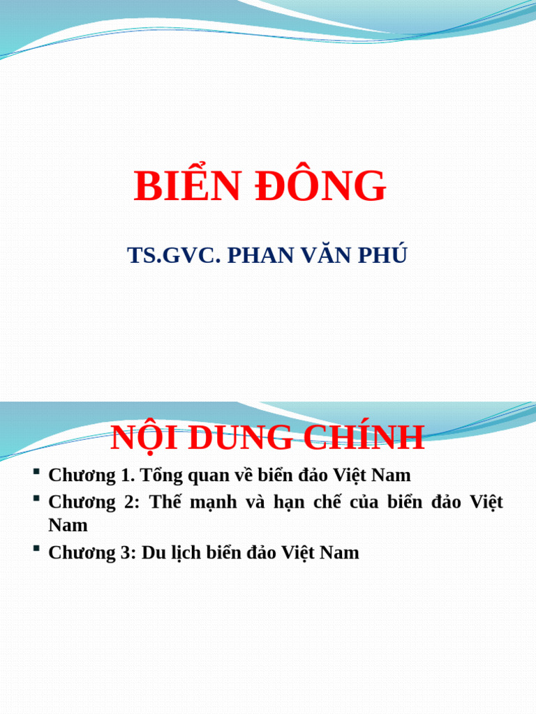 Bien Dong - Tuan 1 5 | PDF