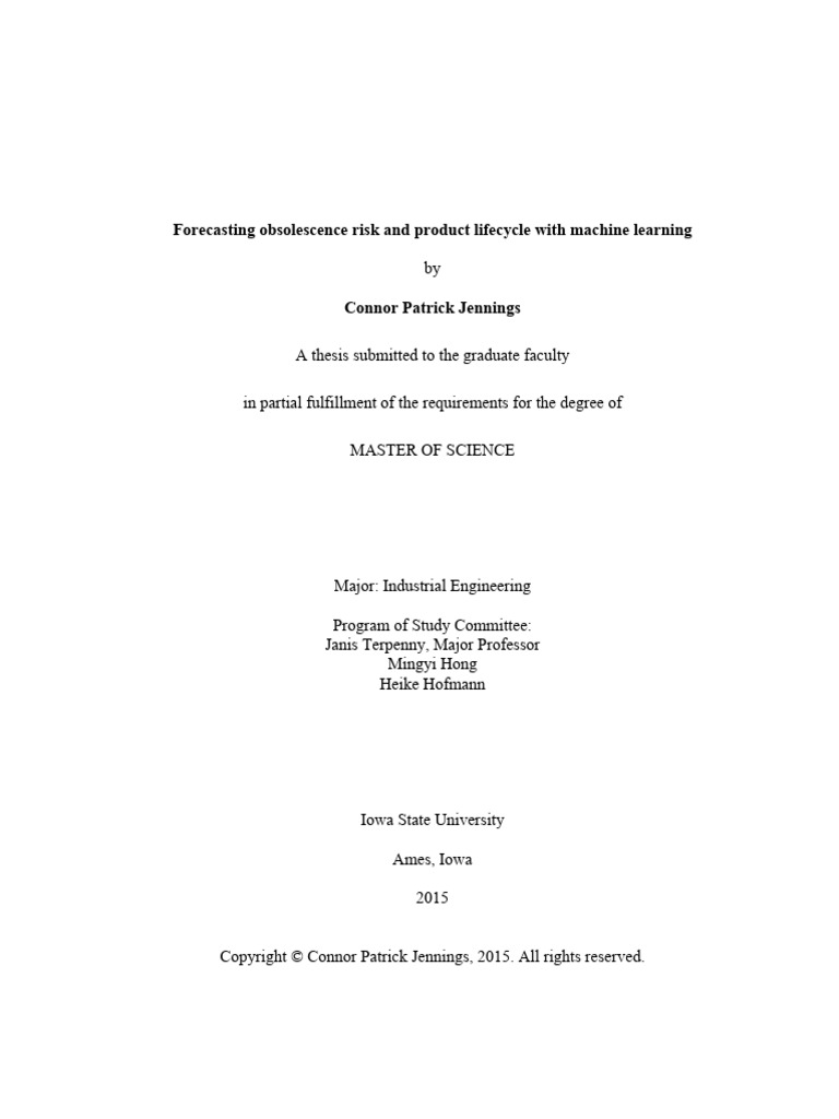 Forecasting obsolescence risk and product lifecycle with machine ... Forecasting obsolescence risk and product lifecycle with machine ...