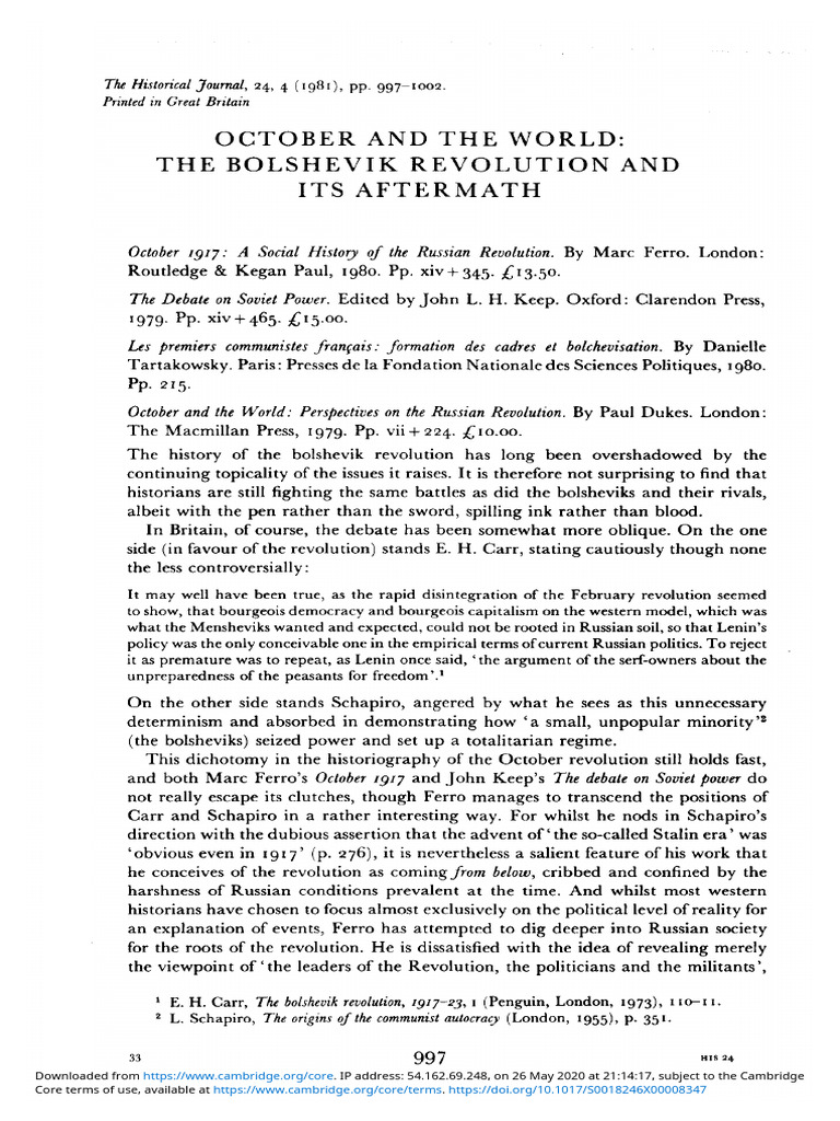 October and The World The Bolshevik Revo-2 | PDF | Vladimir Lenin ...