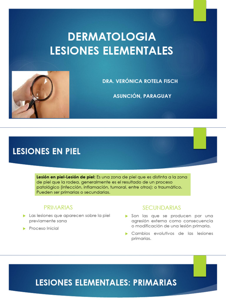LESIONES Elementales 2 | PDF | Atrofia | Dermatología