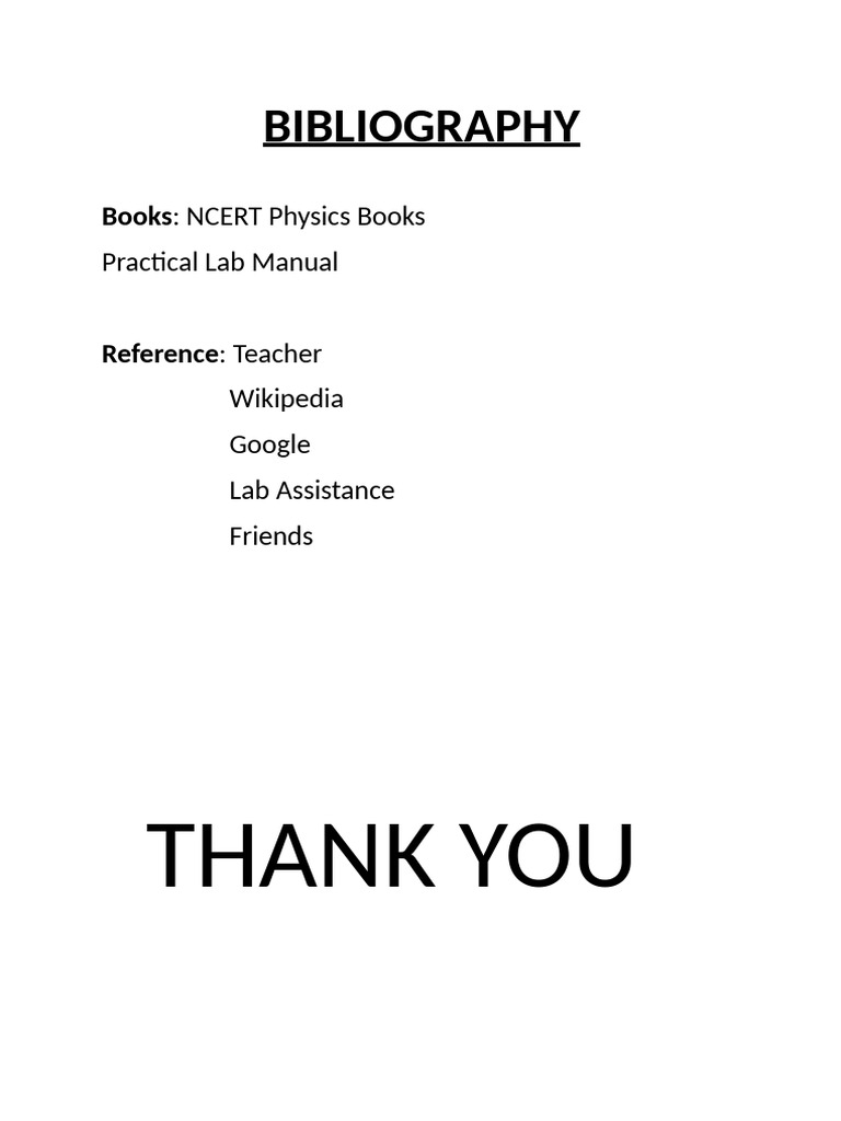 NCERT Physics Books Bibliography | PDF