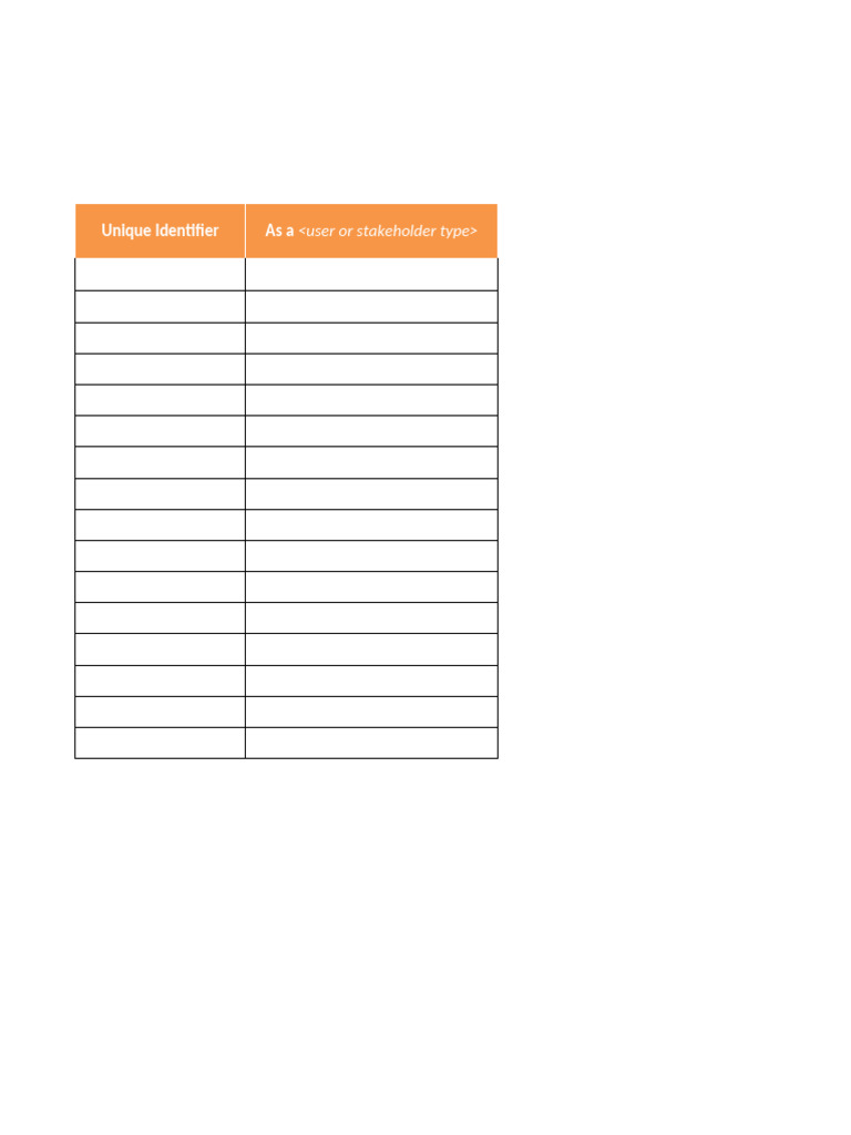 Agile User Story Template | PDF