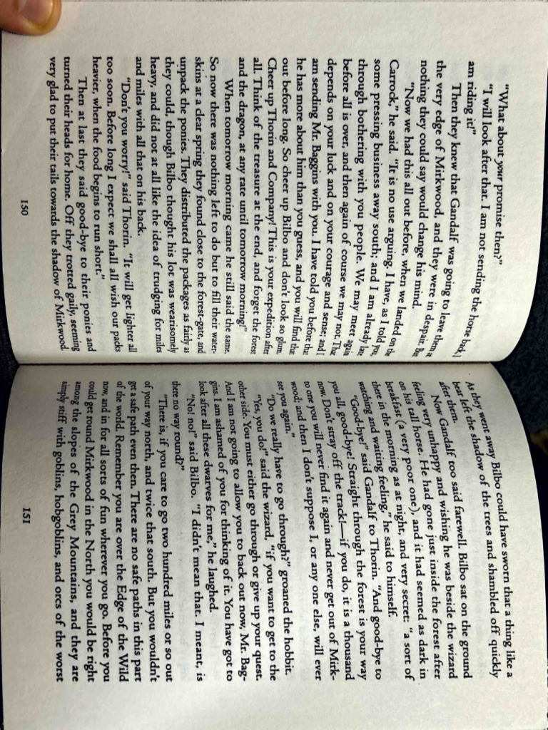 Rest of Chapter 7 The Hobbit | PDF