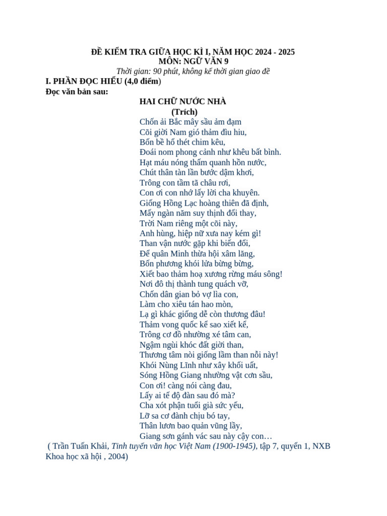 Ktgki.nv9.Thơ Song Thất Lục Bát | PDF