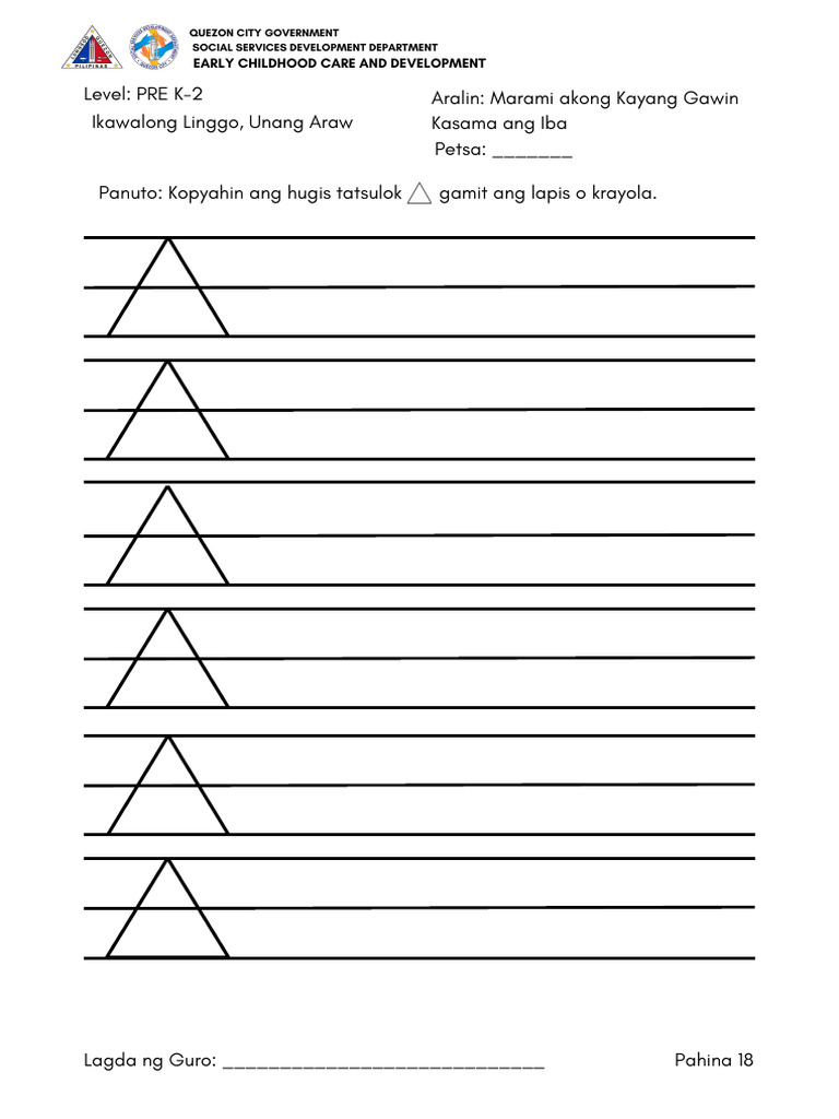 WEEK 8 Pre K2 Q1 Worksheet | PDF