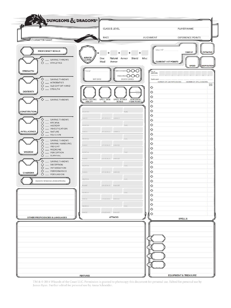 D&D Character Sheet | PDF