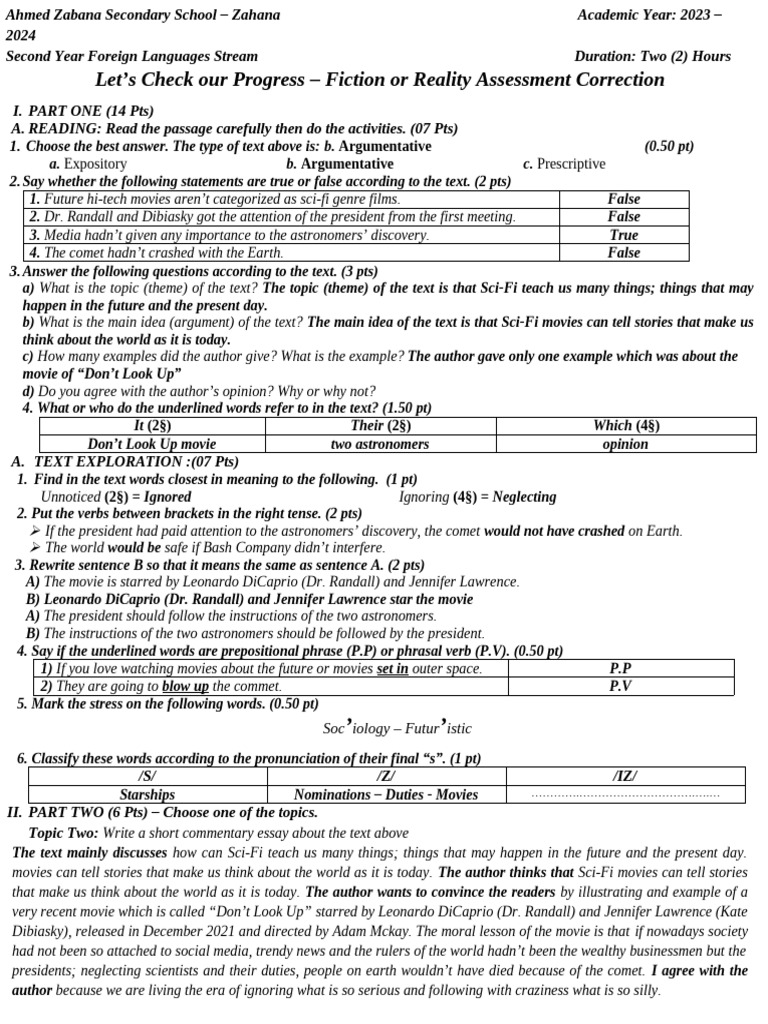 Analyzing Sci-Fi's Impact on Society | PDF | Linguistics | Grammar