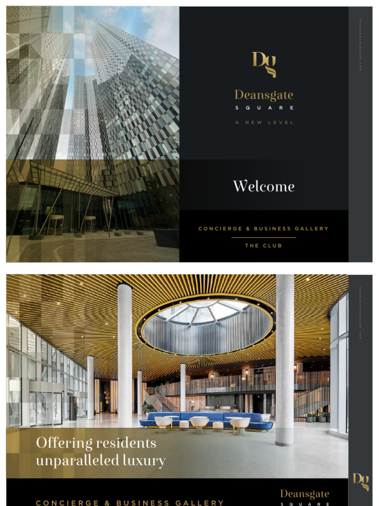 Deansgate Square - Amenities Brochure | PDF | Gym | Personal Trainer