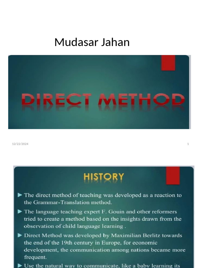 Direct Method | PDF