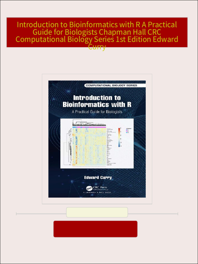 PDF Introduction to Bioinformatics with R A Practical Guide for ... PDF Introduction to Bioinformatics with R A Practical Guide for ...