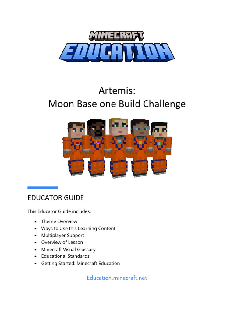 Artemis - Moon Base One Build Challenge - EDU Guide - v1.0.0 | PDF ...