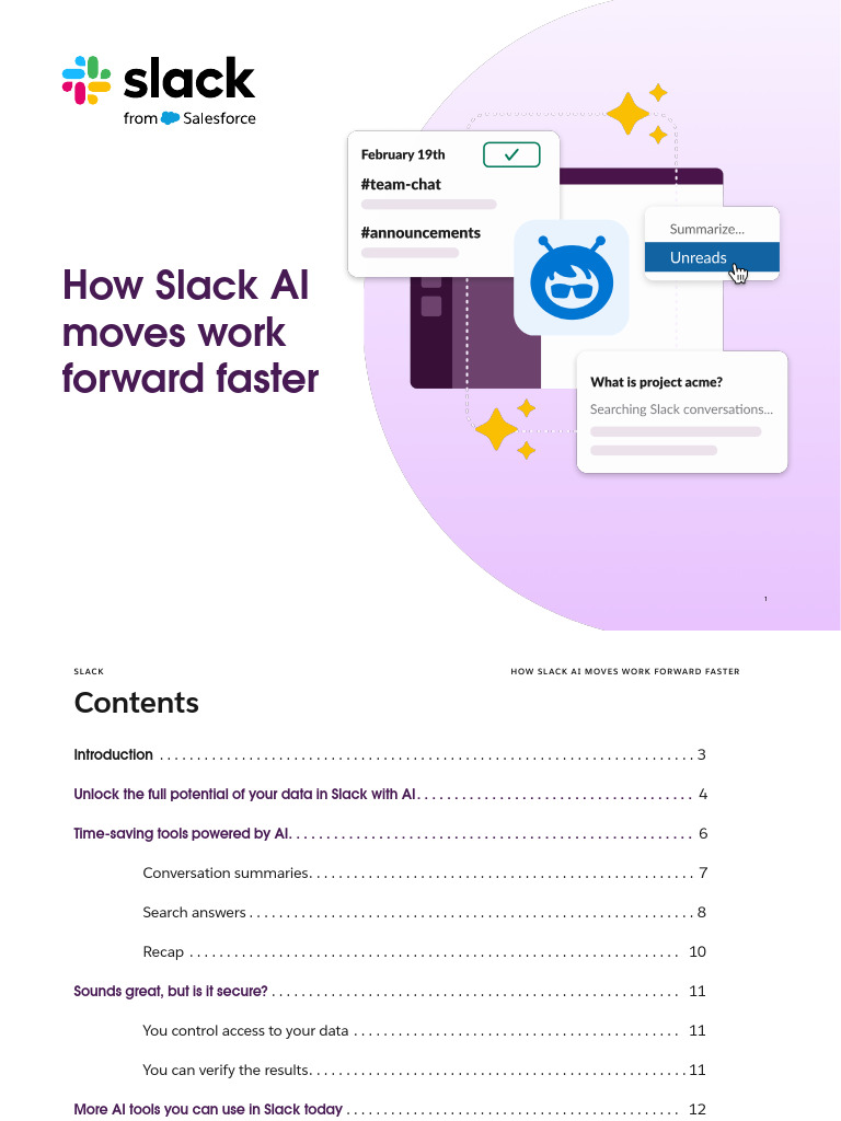 How Slack AI Moves Work Forward Faster 1 | PDF | Artificial ...