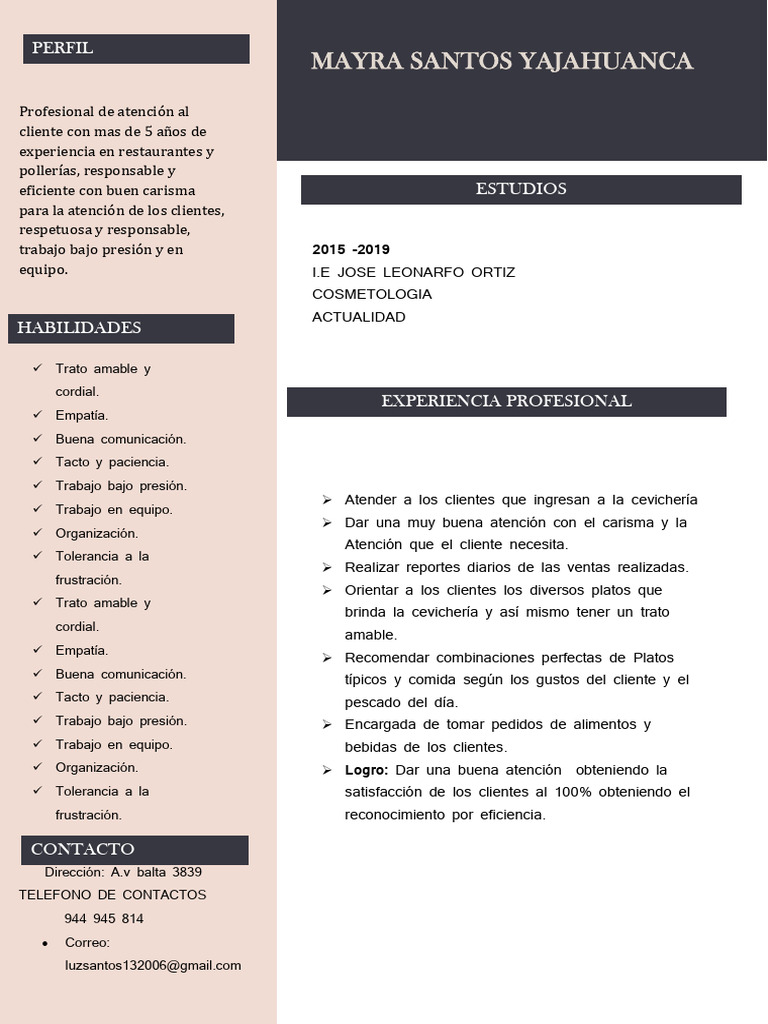 Curriculum Mayra | PDF