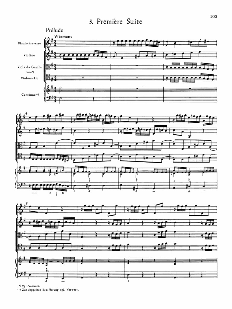 Telemann - Premiere Suite | PDF