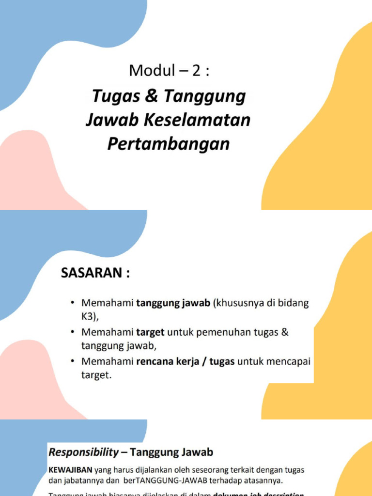 POP - Modul 2 Tugas & Tanggung Jawab KP | PDF