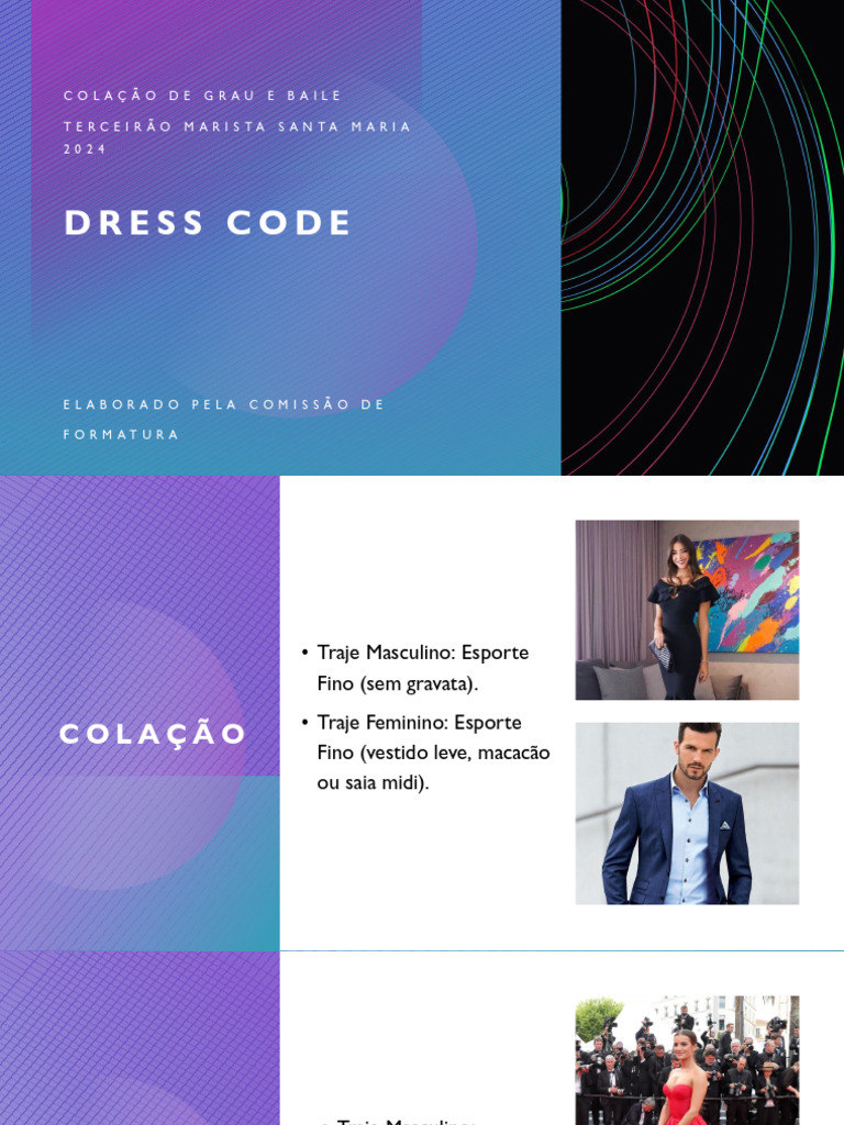 Dress Code Formatura 2024 | PDF