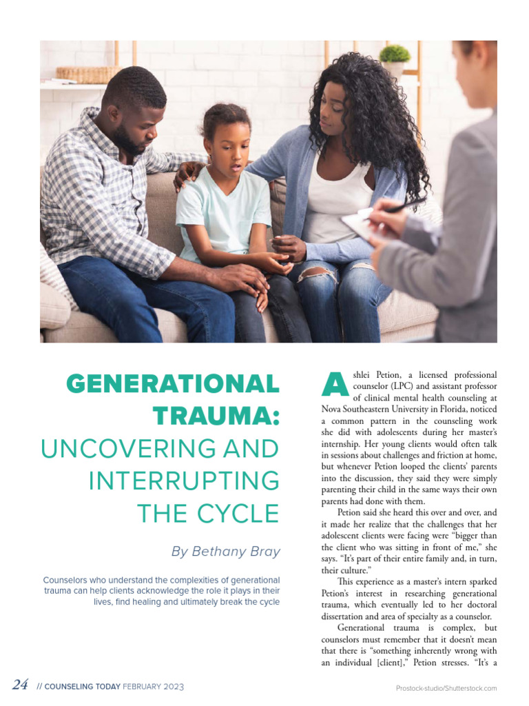Generational Trauma Uncovering and Interrupting The Cycle | PDF ...