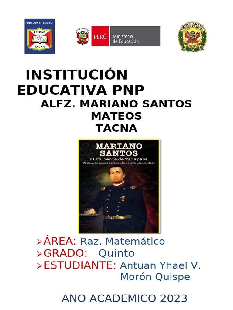 Modelo de Carátula 5° Grado - 2023 | PDF