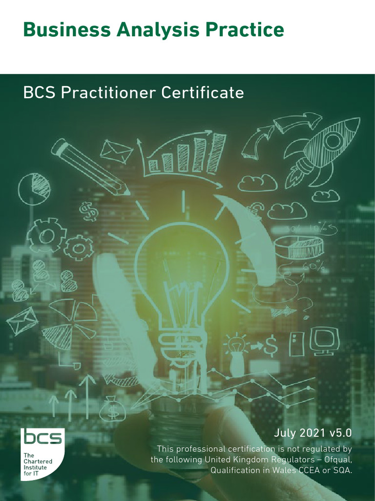 BCS Business Analysis Practice Certification Guide | PDF | Swot ...