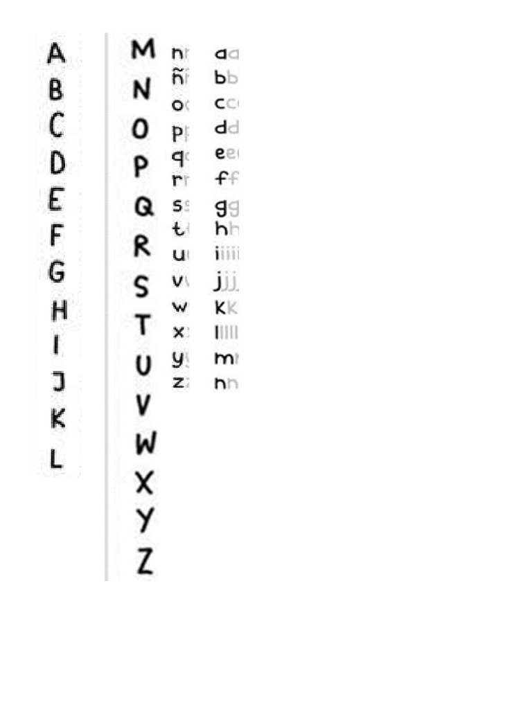 Plantilla de Letras | PDF