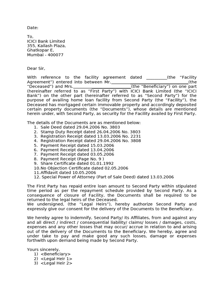 Death Consent Form for Document Return | PDF