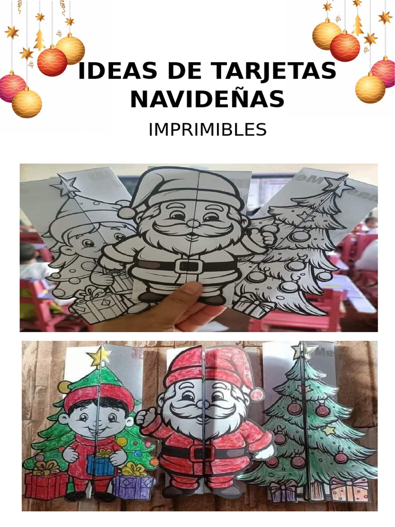 Tarjetas Navideñas Imprimibles-Recurso | PDF