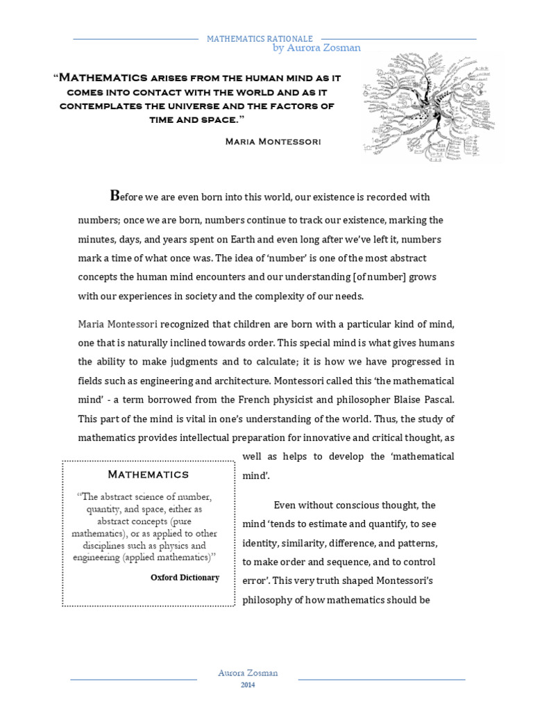 az_montessori_mathematics | PDF | Mathematics | Montessori Education