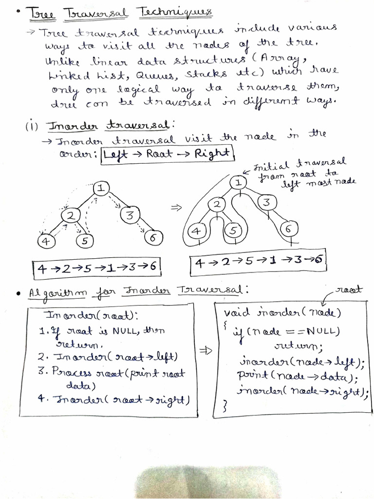 Tree Traversal | PDF Tree Traversal | PDF