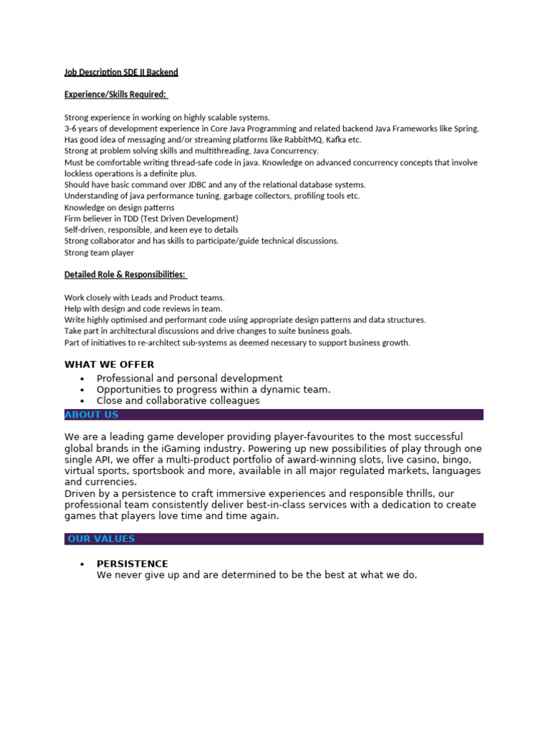 Backend Developer Opportunity | PDF