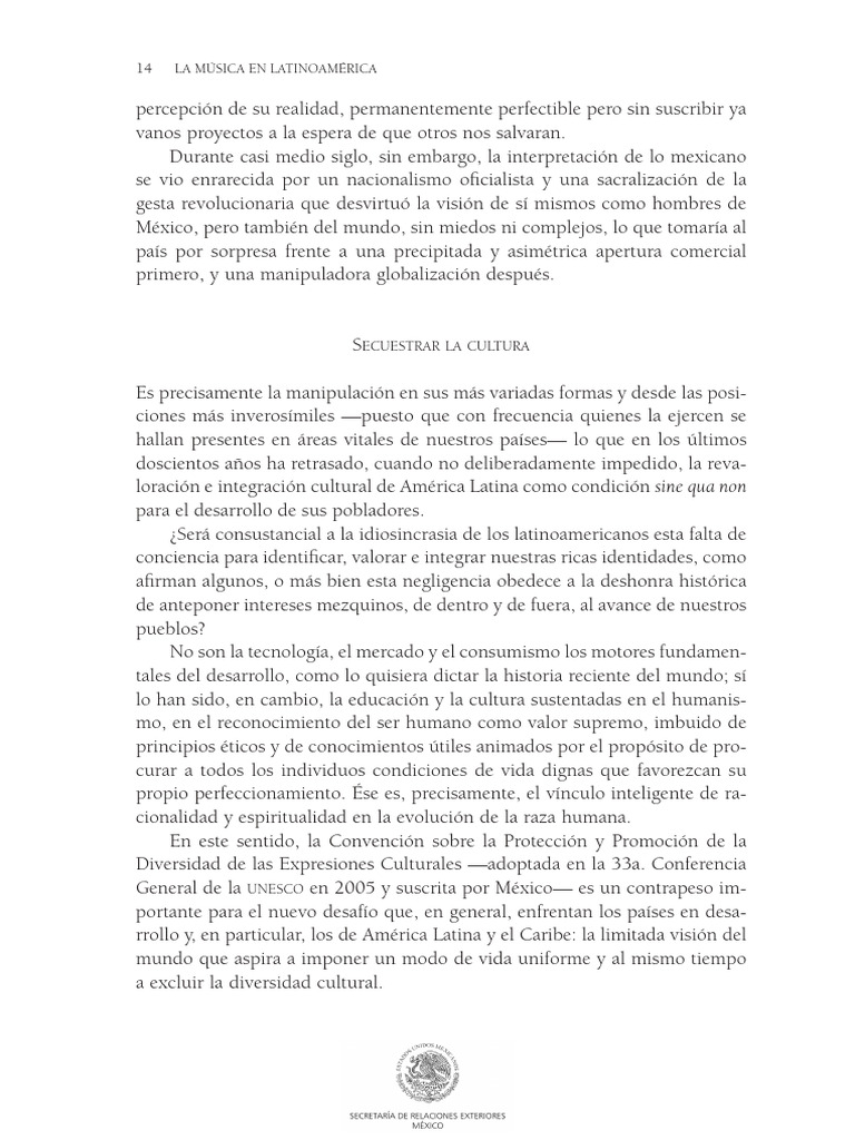 Música y Cultura en Latinoamérica | PDF