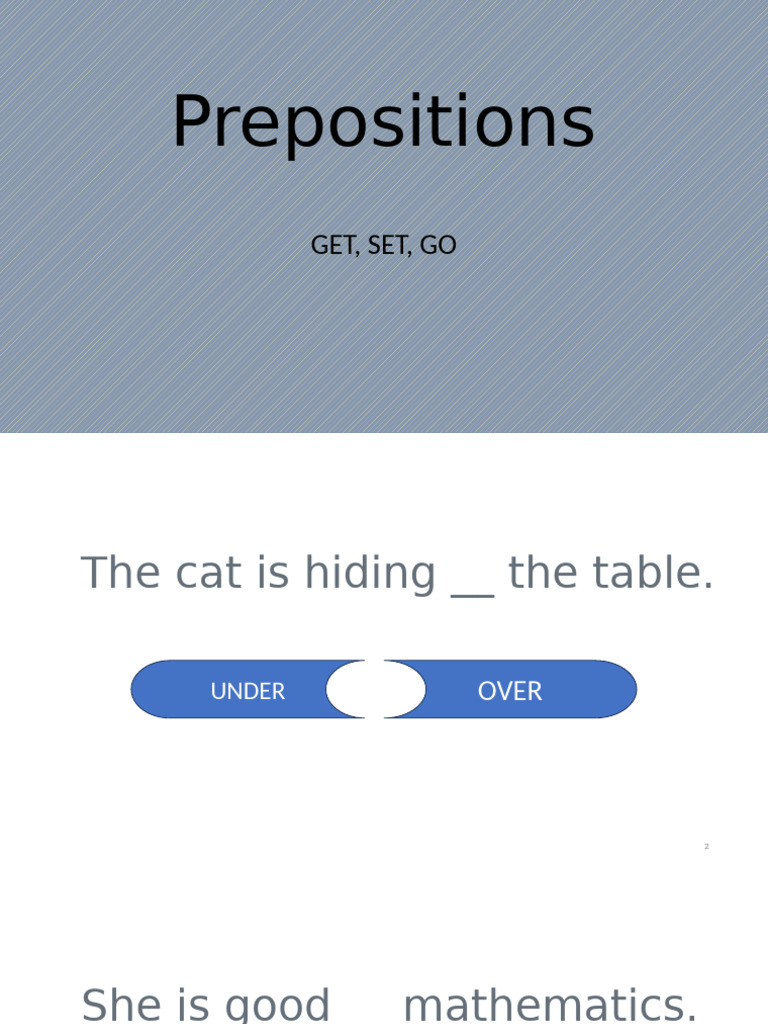 Prepositions Usage Examples | PDF