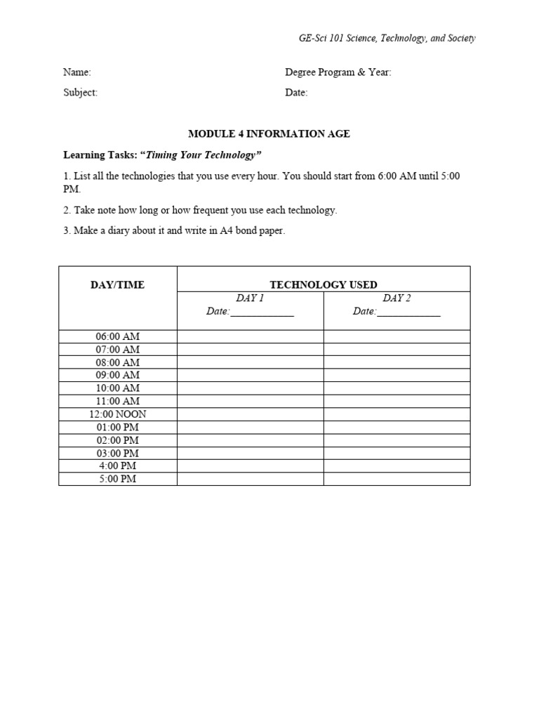 GE-Sci-101_STS_Module-4-LT (1) | PDF