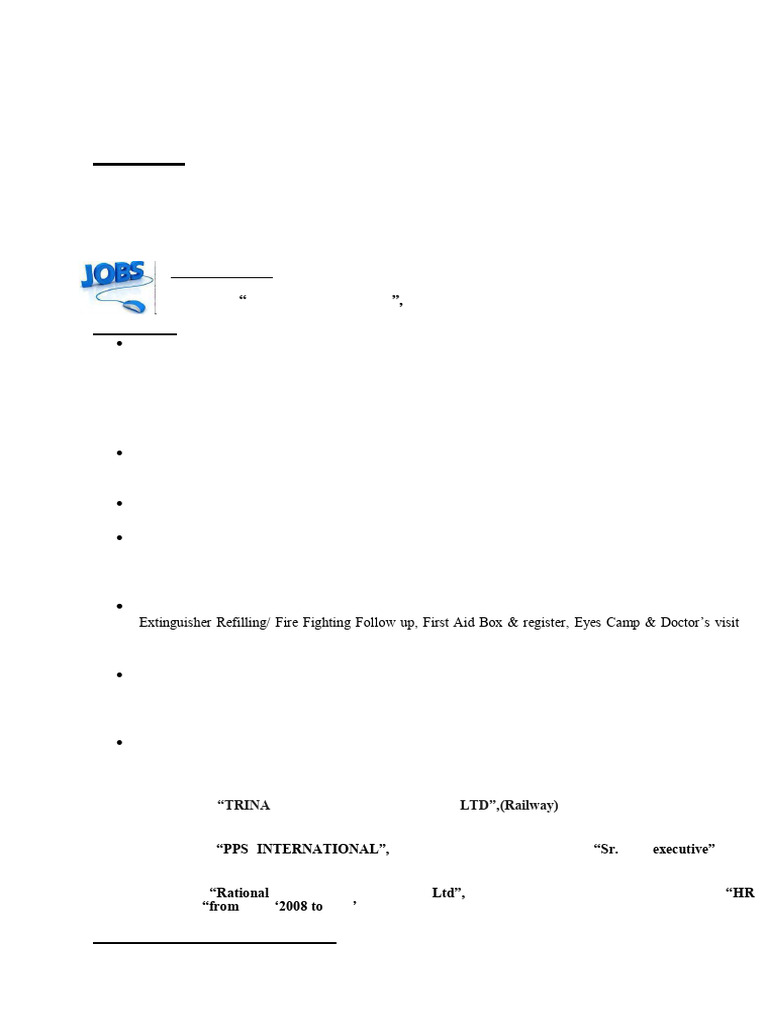 Deepak Resume Pdf Human Resources Economies 