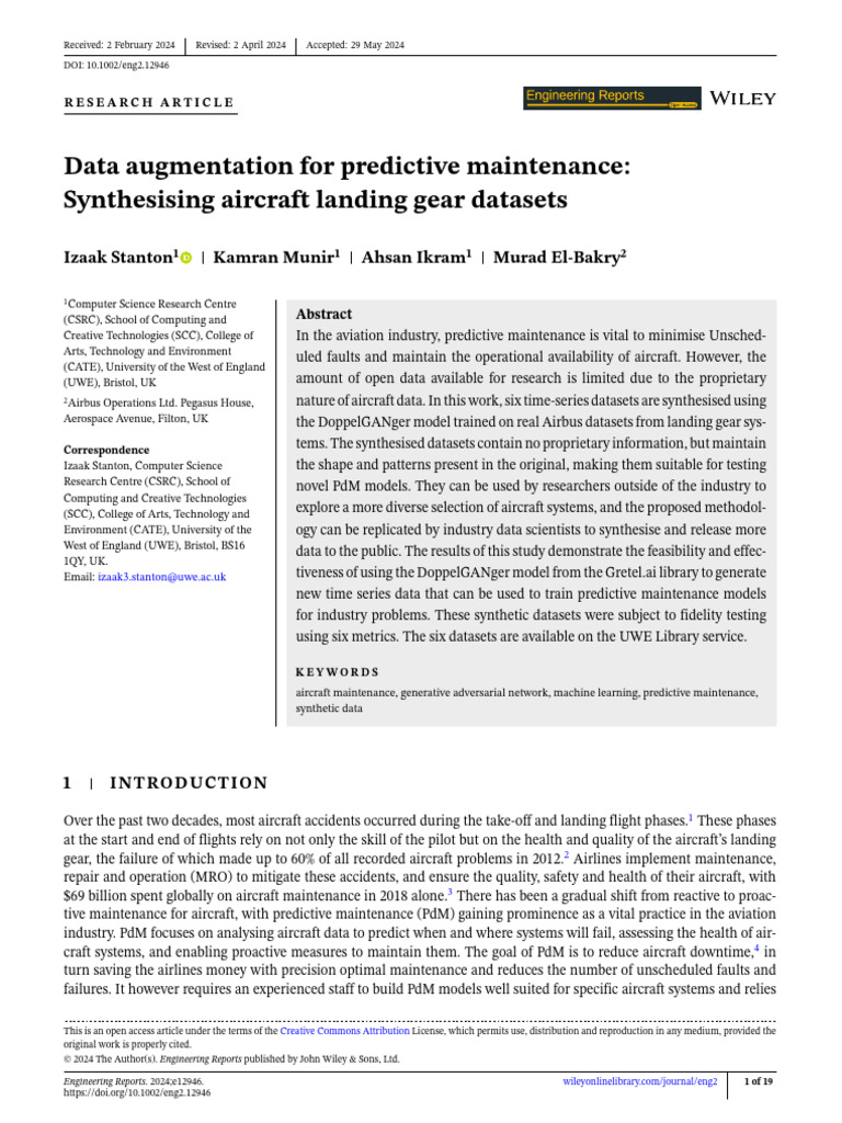 Data Augmentation For Predictive Maintenance Synth | PDF | Principal Component Analysis