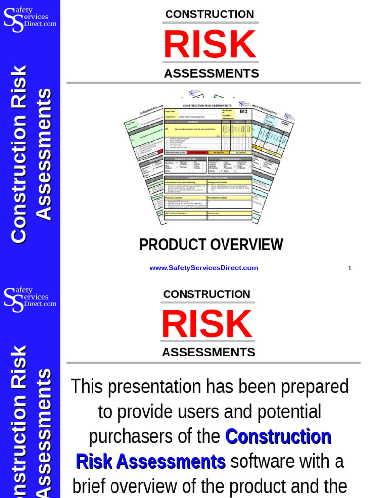 Construction Risk Assessment Presentation | PDF | Risk | Risk Assessment