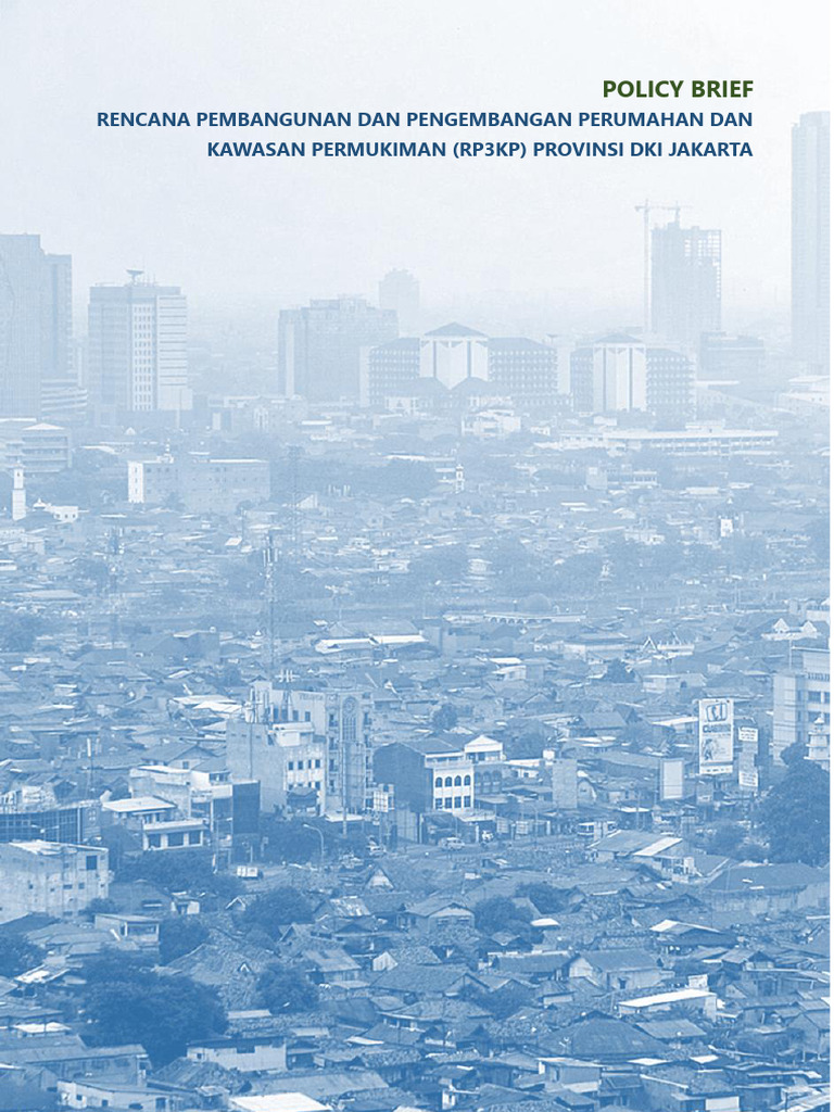 RP3KP DKI Jakarta: Kebijakan Perumahan Terpadu | PDF