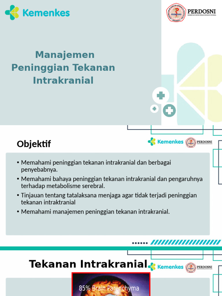 Manajemen Peninggian Tekanan Intrakranial Obat Obatan Pada Kasus ...