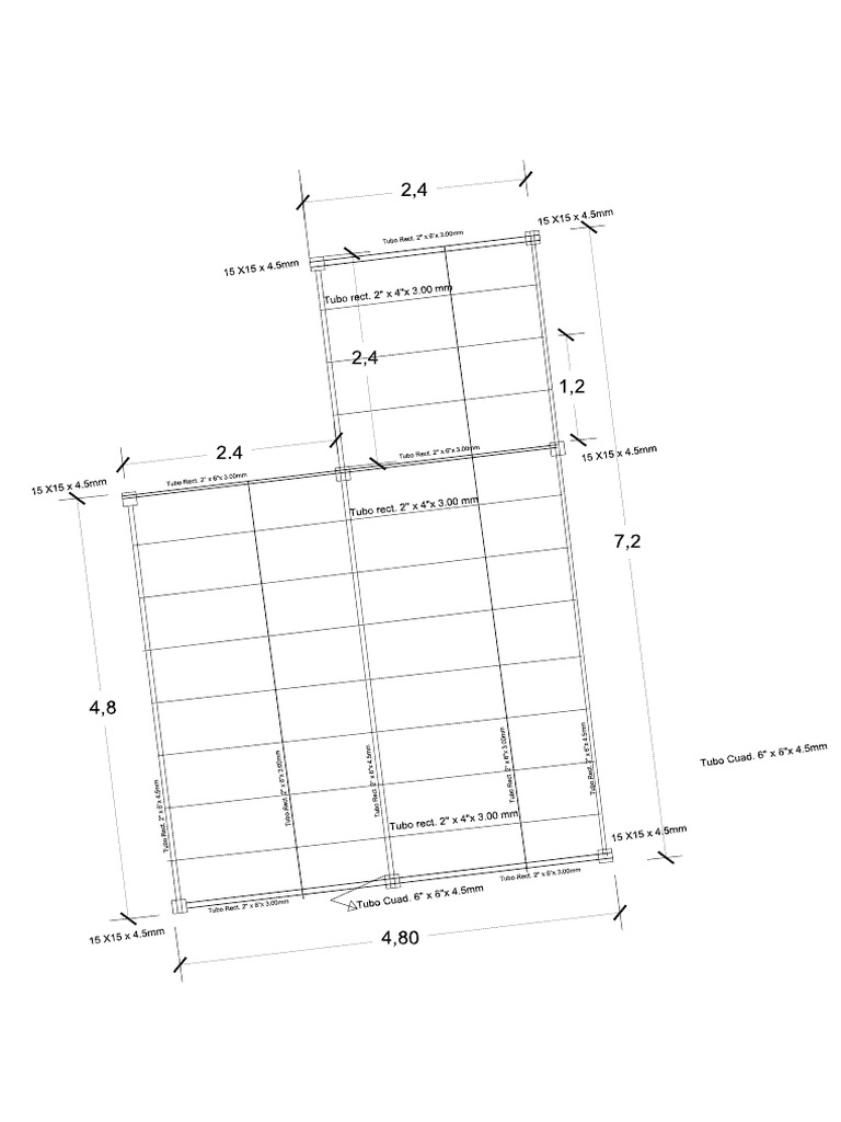 Plano de Plataforma Almacen Model | PDF